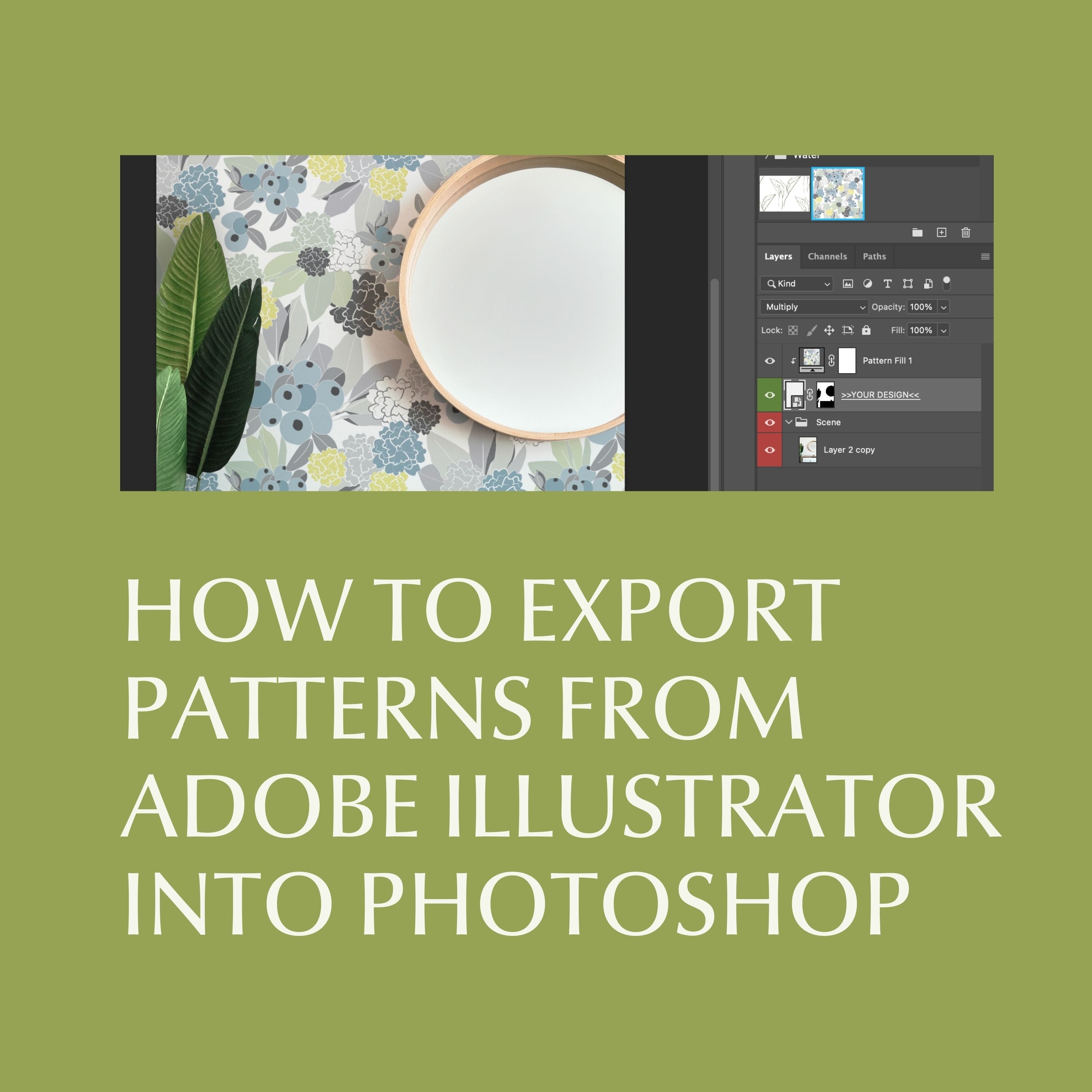 How to Export Patterns from Adobe Illustrator into Photoshop - FREE ...
