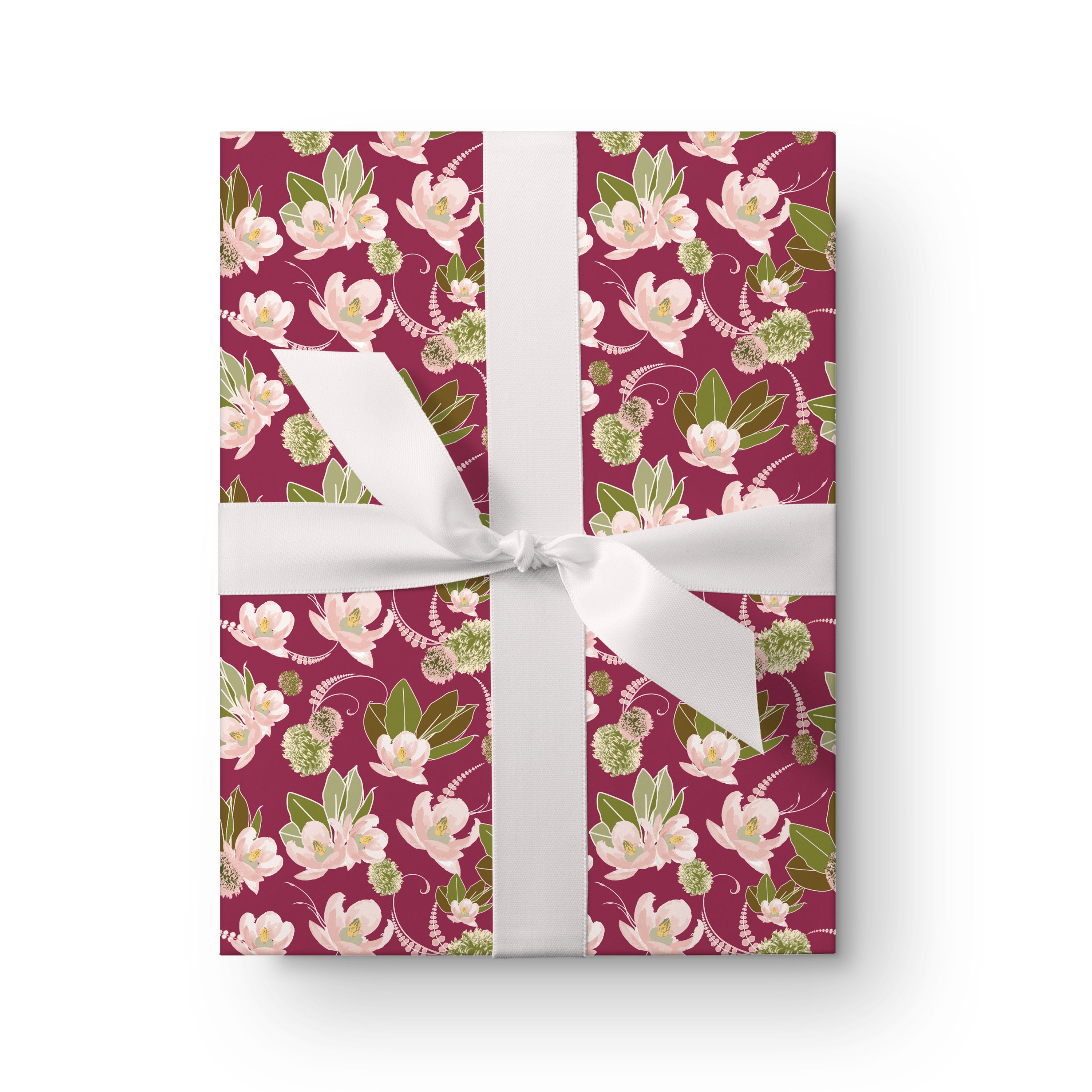 Amelia Floral Pink Wrapping Paper – Kartoti Designs